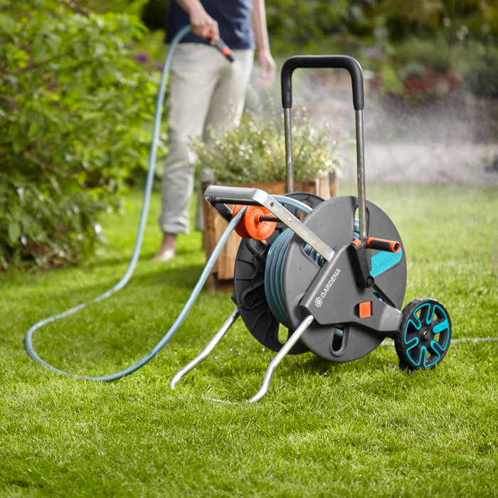 Gardena CleverRoll L Easy Hose Trolley Set | Watering Accessories