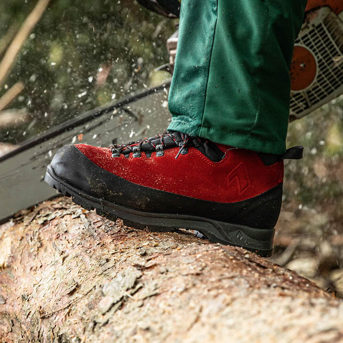 Haix Protector Forest 2.1 GTX Mid Red Chainsaw Boots